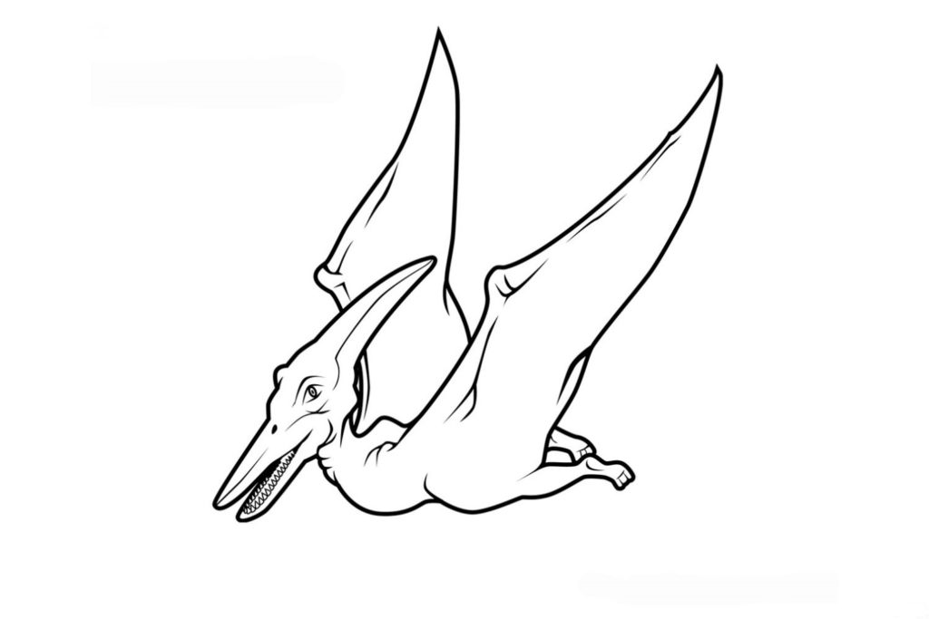 Flying Dinosaur coloring page