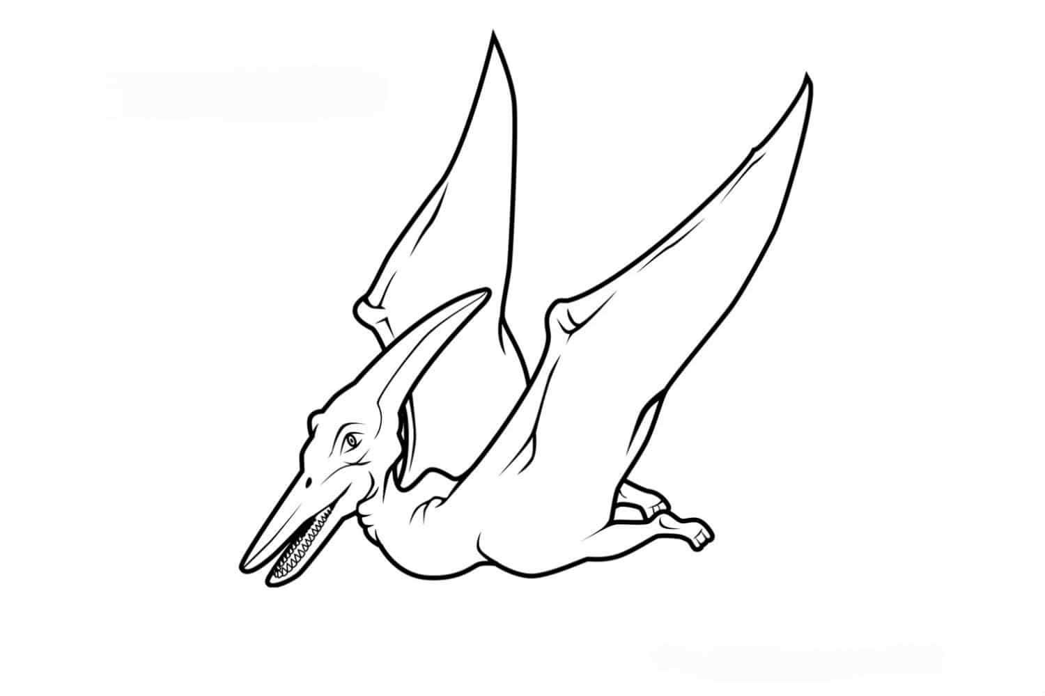 Flying Dinosaur coloring page