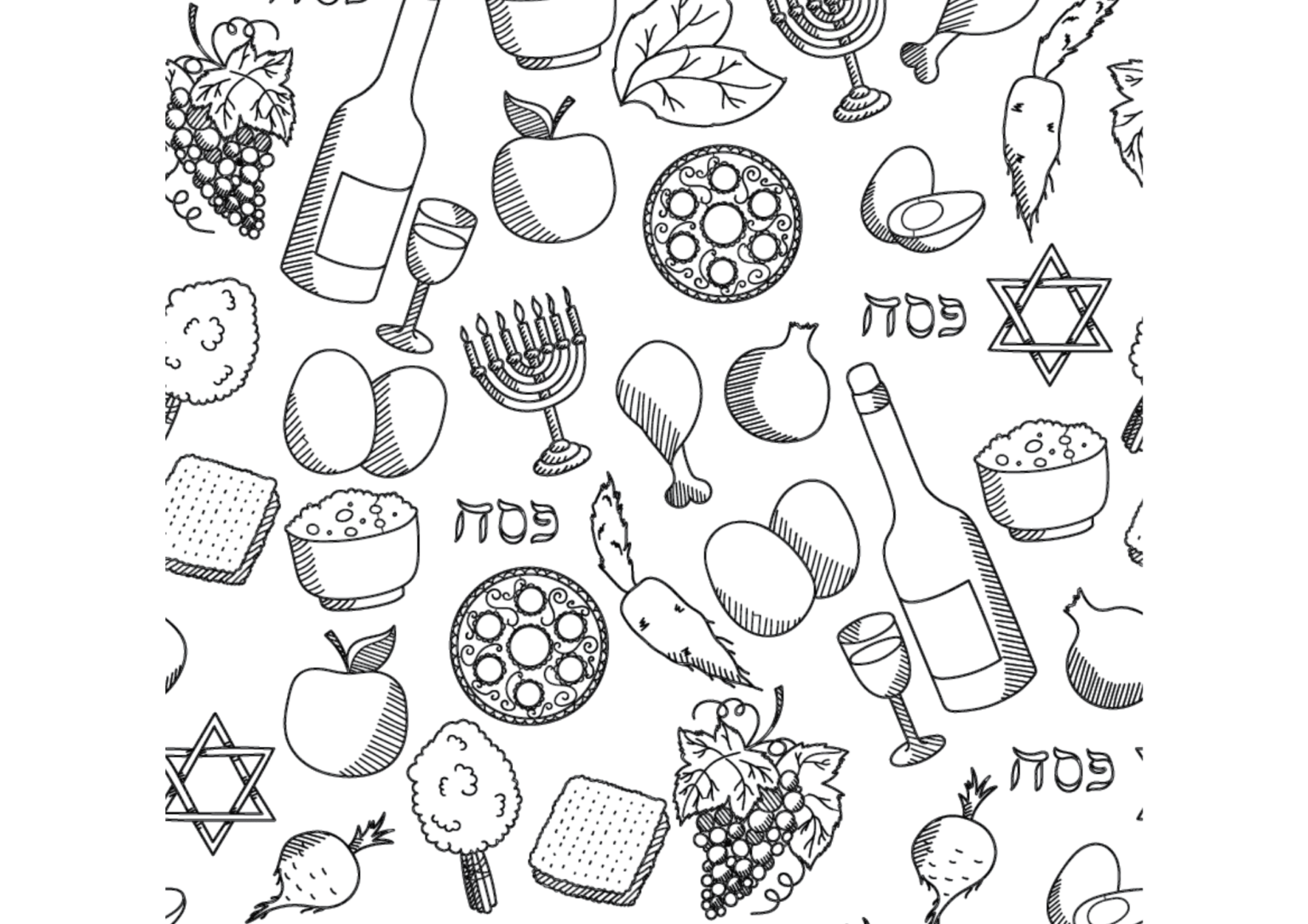 Passover coloring page coloring page