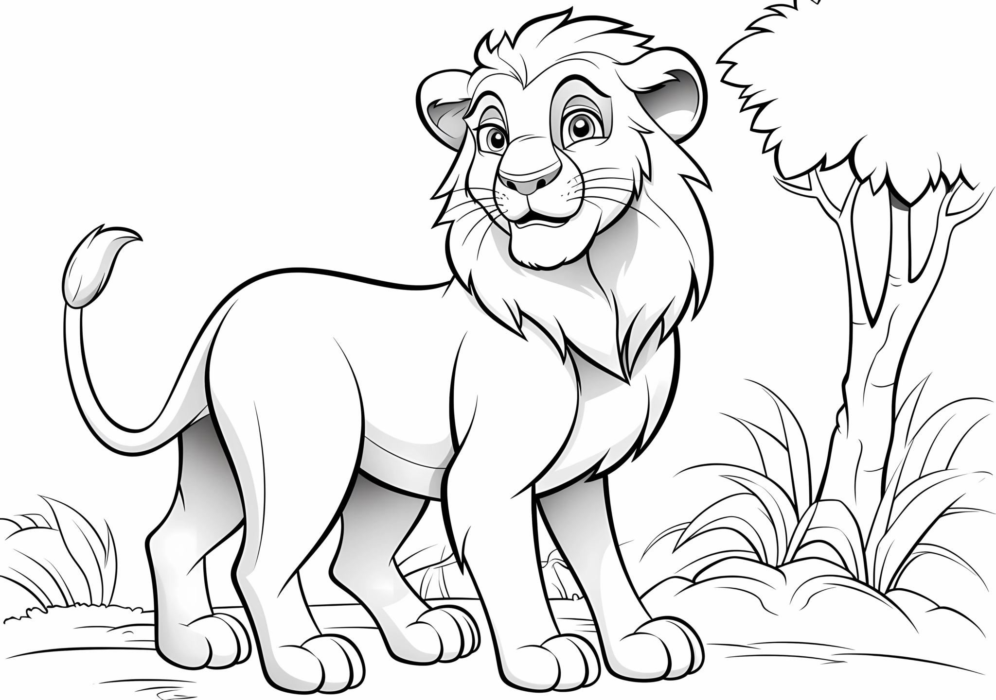 Safari Lion Coloring Pages | (100%) Free Coloring Pages