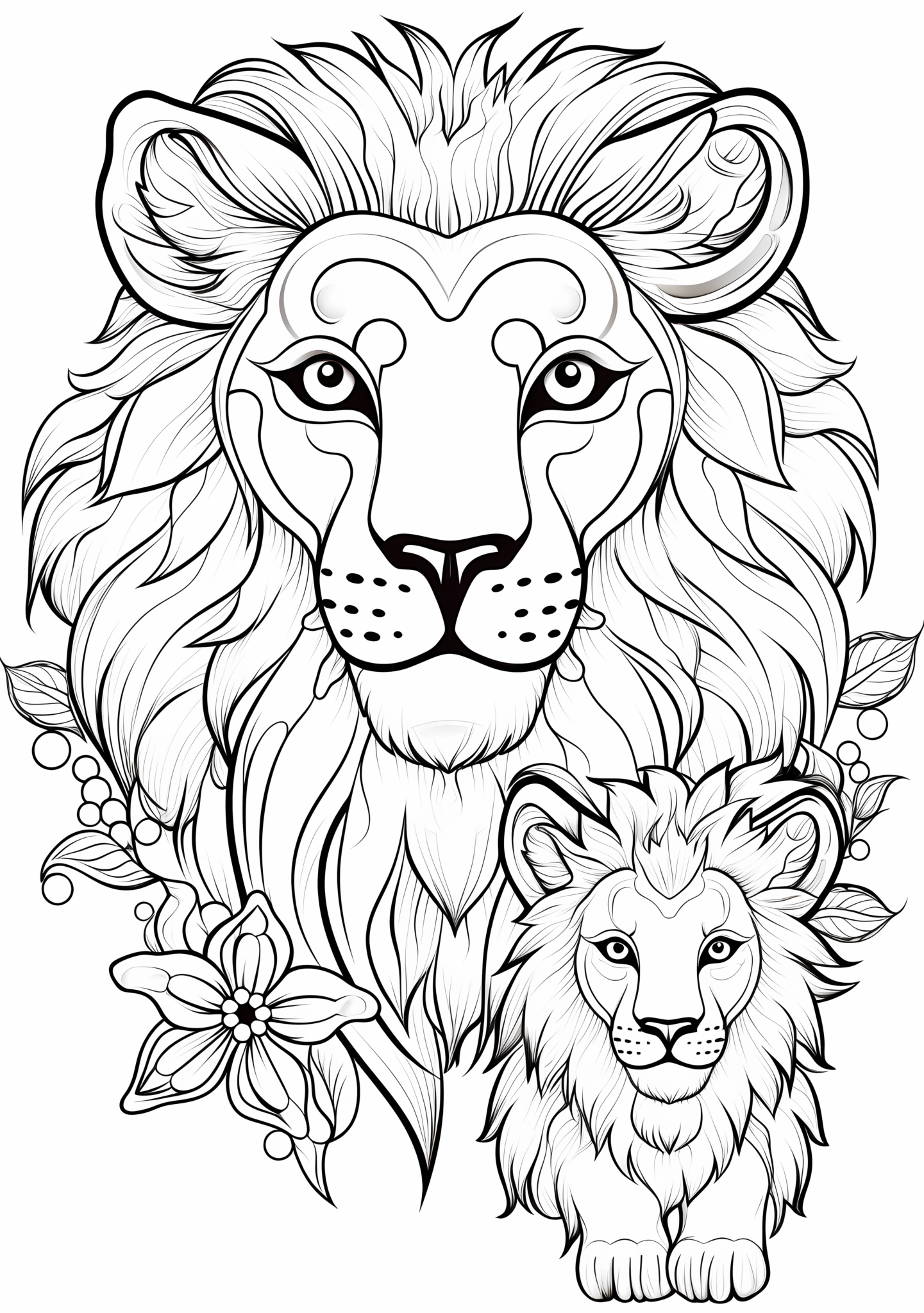 Lion Mandala Coloring Pages ️ (100%) Free Coloring Pages