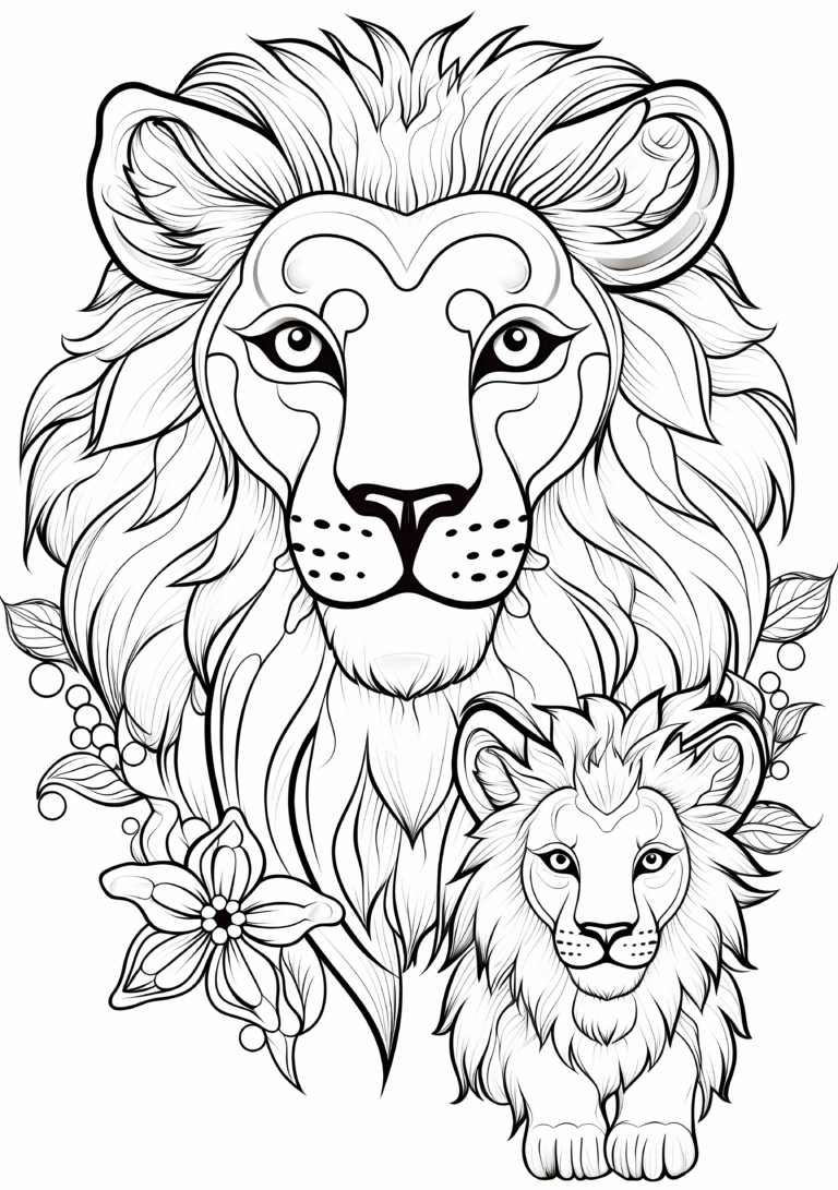 Lion Mandala Coloring Pages ️ (100%) Free Coloring Pages